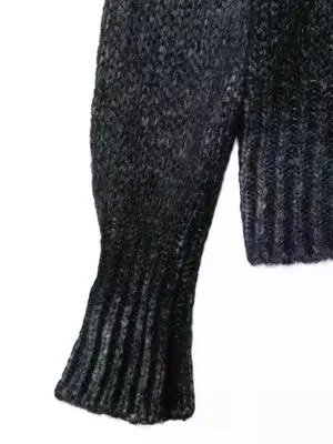 Avant Toi Ribbed-knit Crew-neck Sweater