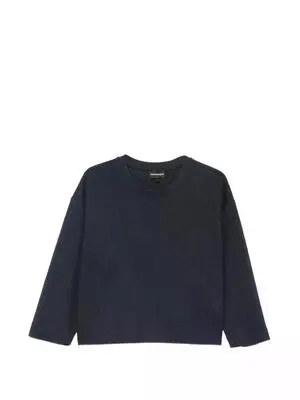 EMPORIO ARMANI Herringbone-textured Sweater