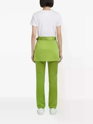 SELF-PORTRAIT Belted Skirt-overlay Trousers