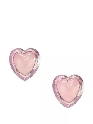 ANABELA CHAN Rose Heart Stud Earrings