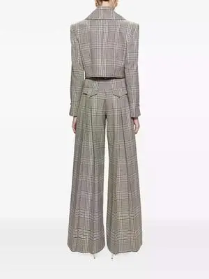 NISSA Checked Cropped Jacket