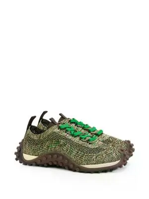 AMI Paris Knit Mirage Sneakers - Green