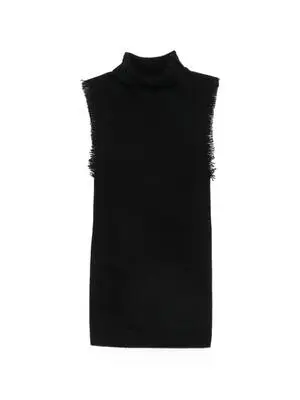 LE PETIT PULLE Frayed-detail Vest