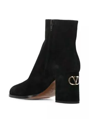 Valentino Garavani Vlogo Signature Suede Ankle Boots