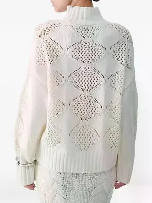 Liu Jo Turtleneck With Beads And Openwork