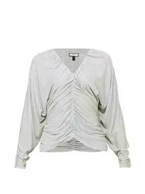 NISSA Draped Tencel™ And Wool Top
