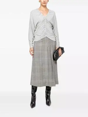 NISSA Draped Tencel™ And Wool Top