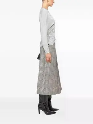 NISSA Draped Tencel™ And Wool Top