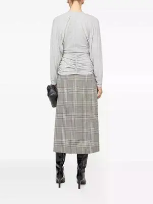 NISSA Draped Tencel™ And Wool Top