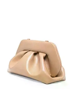 THEMOIRE Crinkled-finish Ruched Clutch Bag