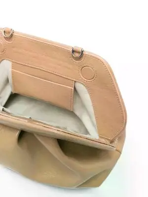 THEMOIRE Crinkled-finish Ruched Clutch Bag