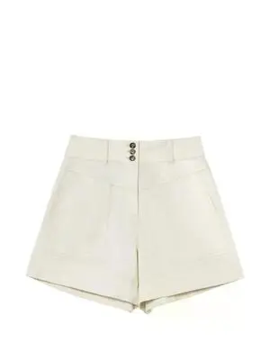SELF-PORTRAIT Button-detail Denim Shorts