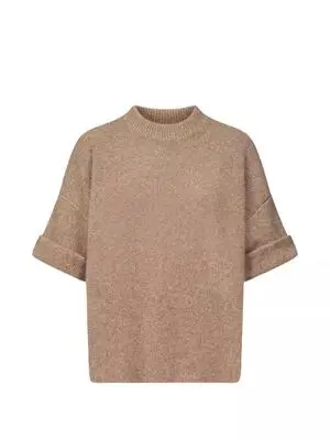 Loulou De Saison Tamia Rolled-sleeve Sweater - Brown