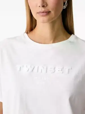 TWINSET Logo-embroidered T-shirt