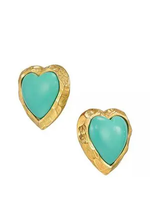 ANABELA CHAN Turquoise Heart Earrings