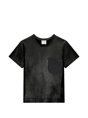 COURREGES Pocket-detail Vinyl T-shirt