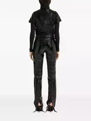 COURREGES Pocket-detail Vinyl T-shirt