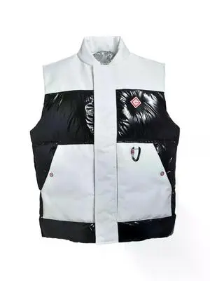 Casablanca Colour-block Ripstop-puffer Gilet - White
