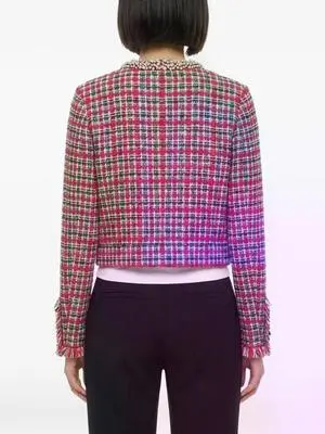 SELF-PORTRAIT Frayed-trim Tweed Jacket