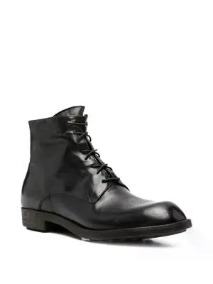 Officine Creative Diary Lace-up Leather Ankle Boots