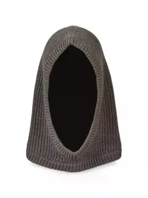 Rick Owens Ribbed Cashmere-blend Hood - Grey