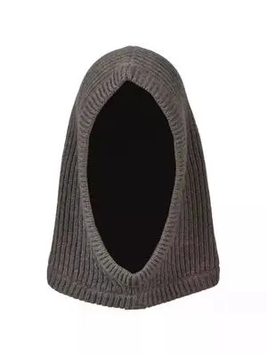 Rick Owens Ribbed Cashmere-blend Hood - Grey