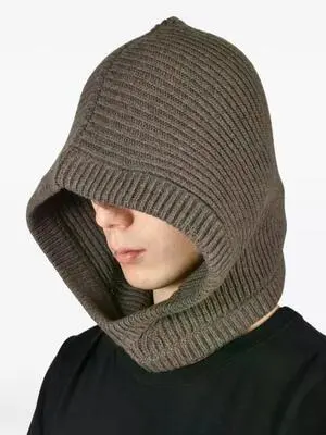 Rick Owens Ribbed Cashmere-blend Hood