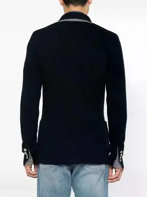 Eleventy Double-breasted Knitted Jacket