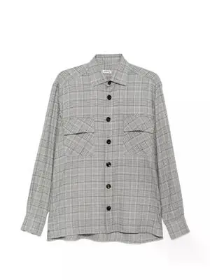 Kiton Prince Of Wales Check Shirt - Grey