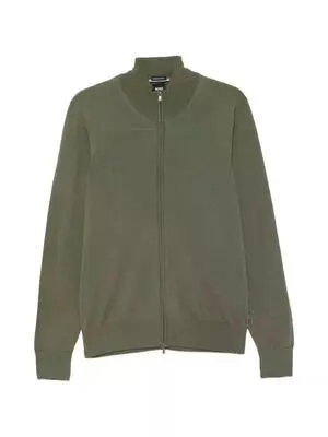 BOSS Zip-up Virgin Wool Sweater