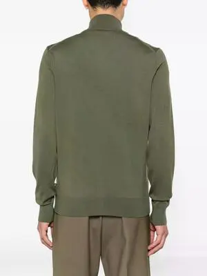 BOSS Zip-up Virgin Wool Sweater