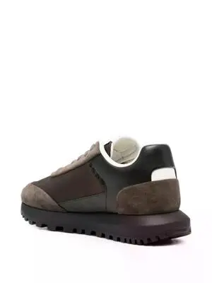 Emporio Armani Suede Panelled Sneakers