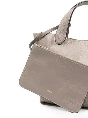 Furla Grained Leather Tote Bag