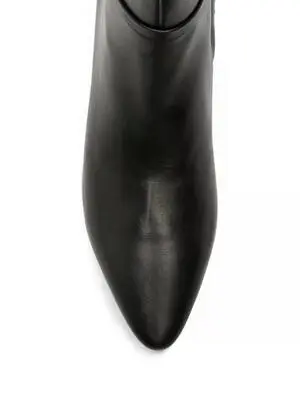 COCCINELLE Pointed-toe Buckled Ankle Boots - Black