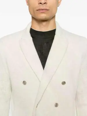 Eleventy Double-breasted Knitted Jacket