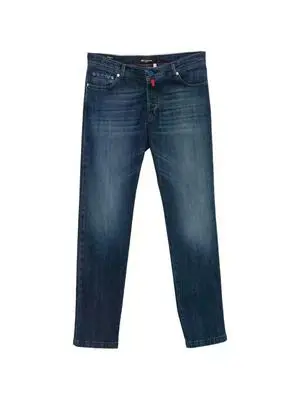 Kiton Faded Straight-leg Jeans