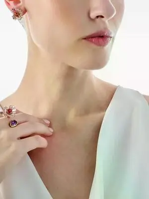 ANABELA CHAN Blueberry Petunia Studs Earrings
