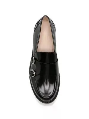 COCCINELLE Buckle-detail Leather Loafers
