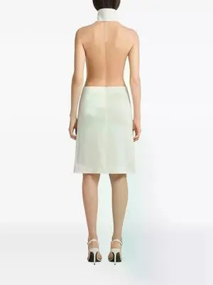 COURREGES Mid Satin Patch-pocket Skirt
