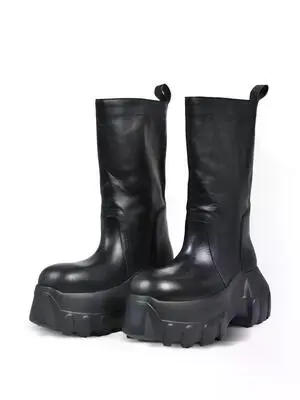 Rick Owens Mega Tractor Leather Boots