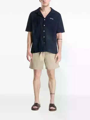 MC2 SAINT BARTH Waffle-knit Logo-embroidered Shirt
