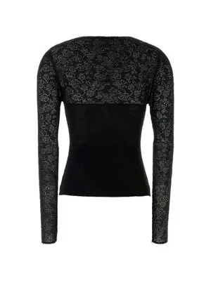 Zimmermann Pointelle-lace V-neck Top