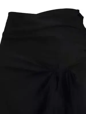 Attico Knotted Ruched Mini Skirt
