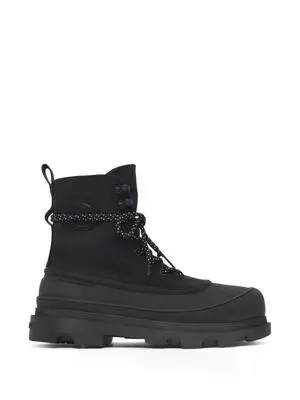 Moncler Vera Sheal Logo-patch Chunky Boots - Black