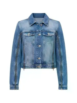Liu Jo Jacket With Zip Detail - Blue