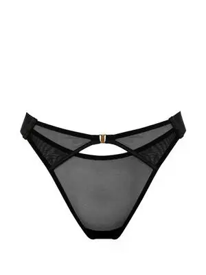 BORDELLE Signature Wide Strap Thong - Black