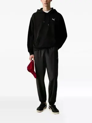 PUMA Logo-print Waffle-knit Hoodie