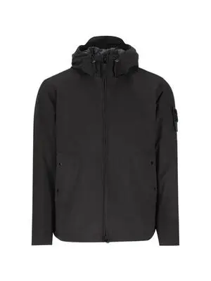 Stone Island Soft Shell-r Hooded Windbreaker