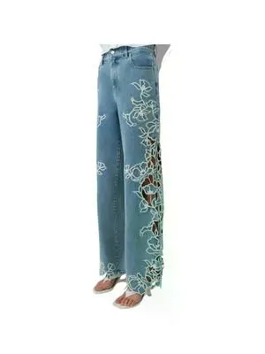Simkhai Porter Embroidered Jeans