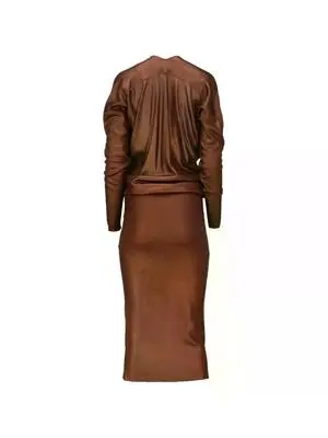 TOM FORD V-neck Long-sleeve Midi Dress